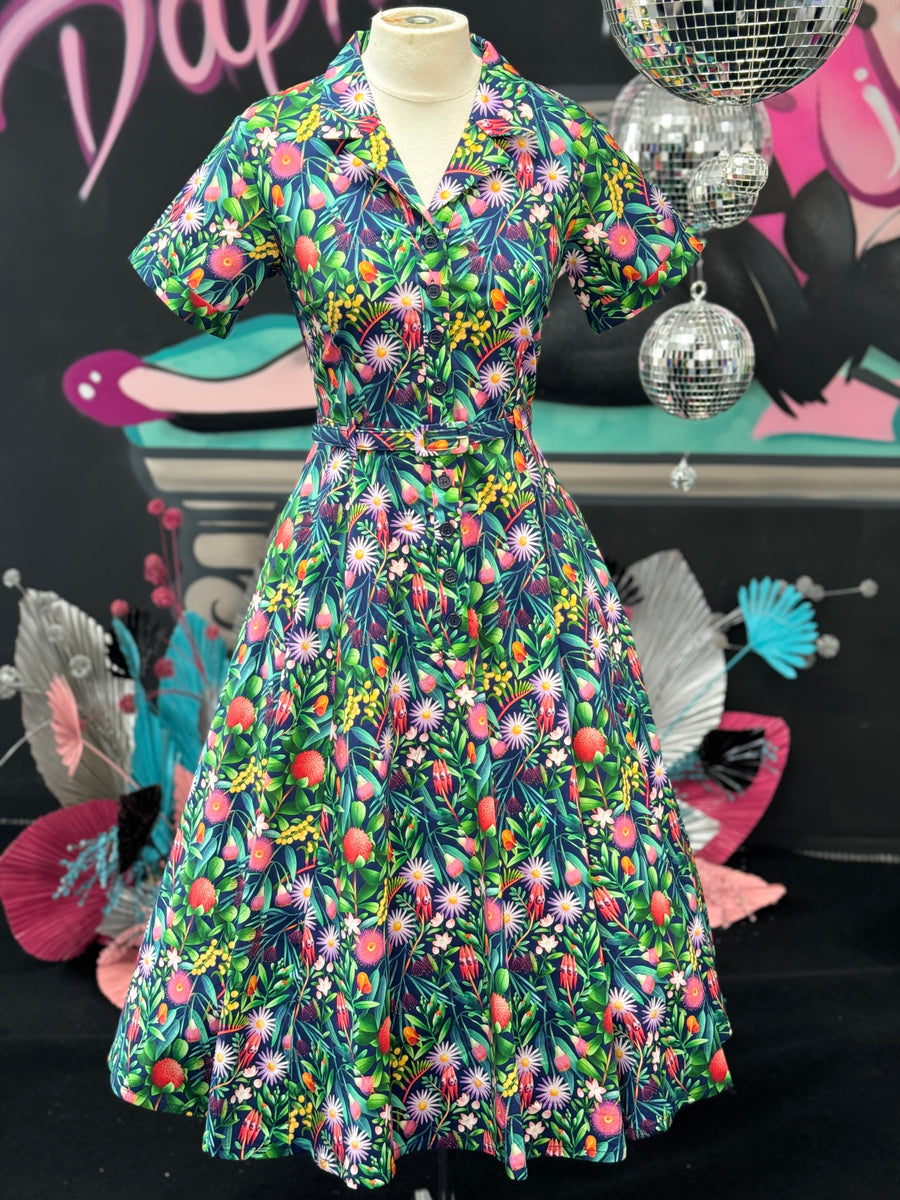 Peggy Swing Dress in The Native Nancy Print | Love Daphne