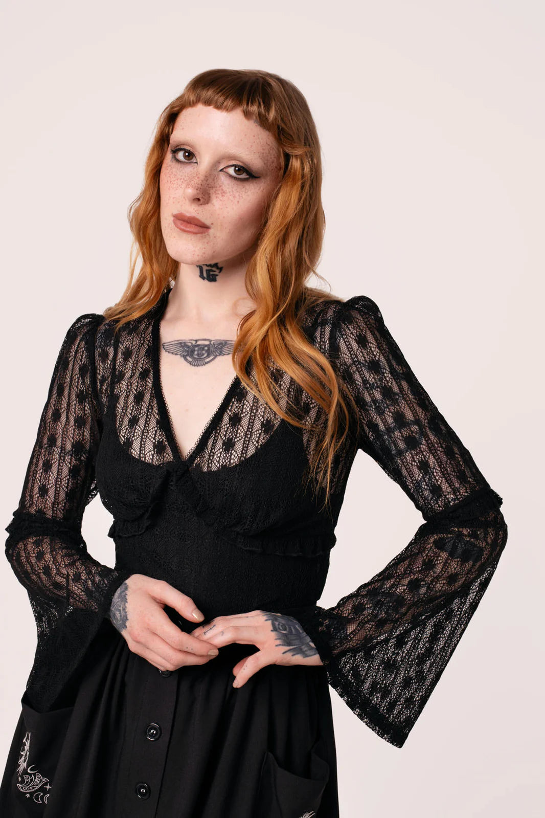 Rhianne Top in Black - Preorder for dispatch 19th September – Love Daphne
