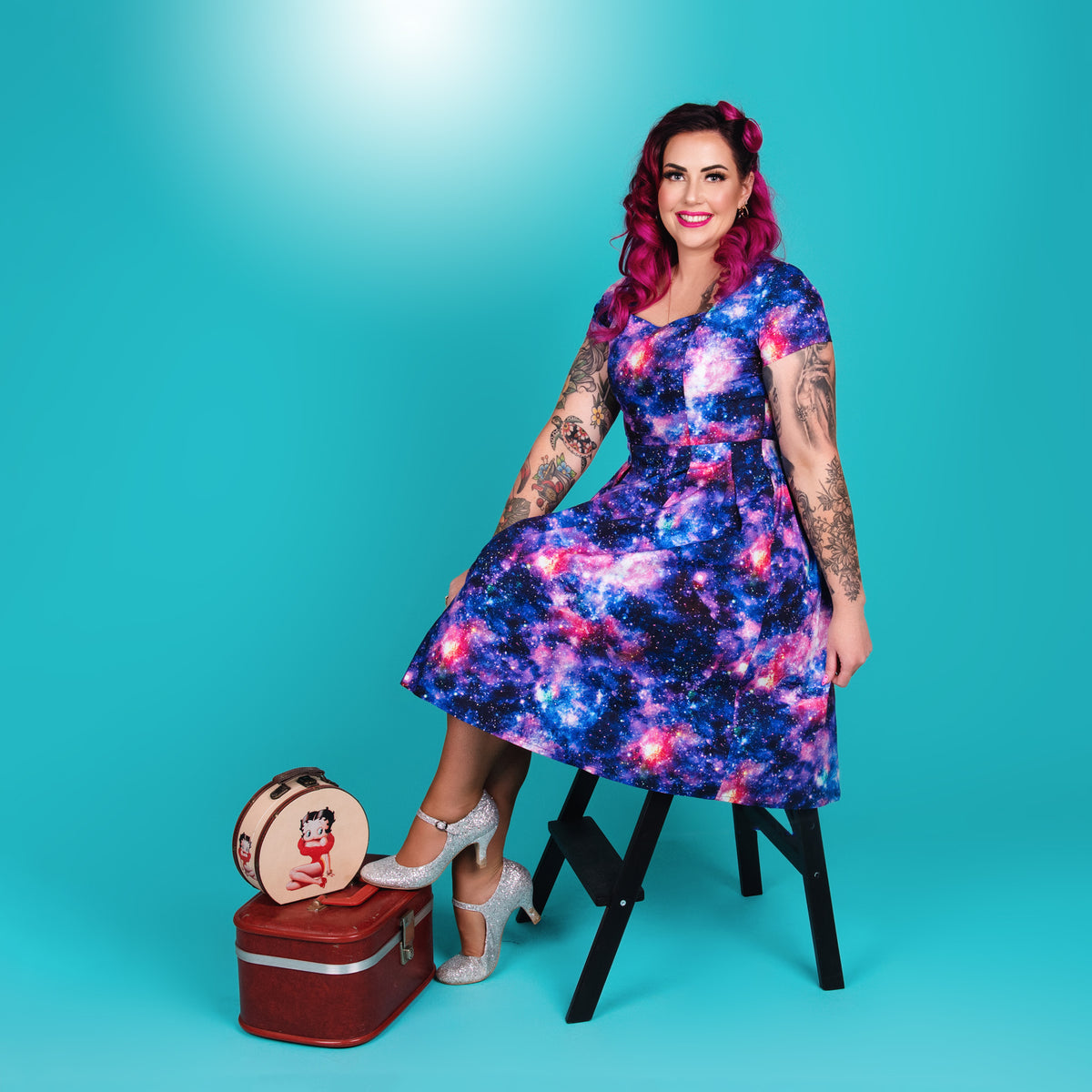 Pixie Sweetheart Dress - Starburst - Preorder for dispatch 7th August | Love Daphne